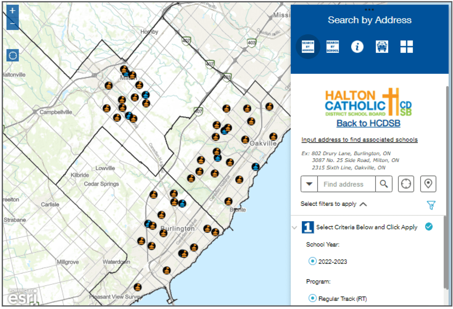 Find Your School – School Planning